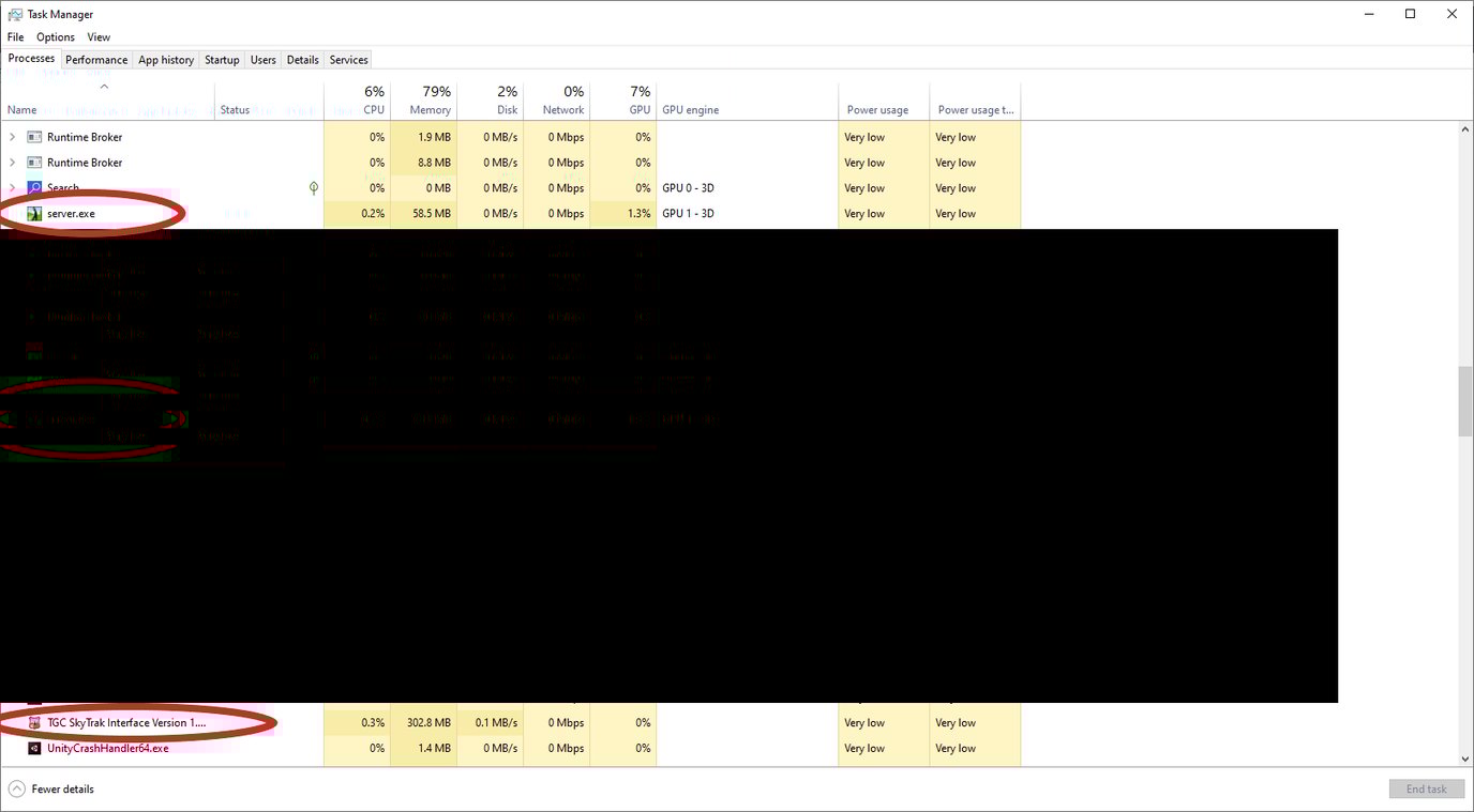TGC 2019 Interface Troubleshooting