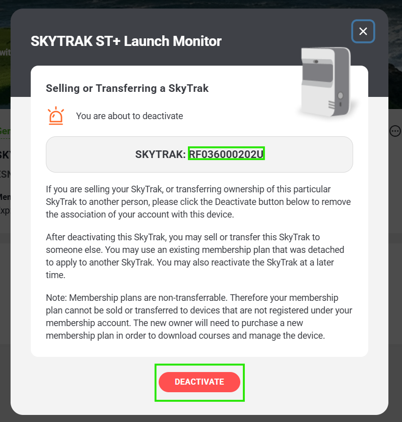 How to Move Your Membership from Your SkyTrak to Your SkyTrak+
